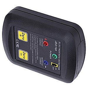 Hand-held Static Meter, Positive & Negative Dual Indicator Tester, 100v-20kv Non-Contact Electrostatic Field Testing Tool for Fiber Yarn Fabric Carpet Board Paper Rubber