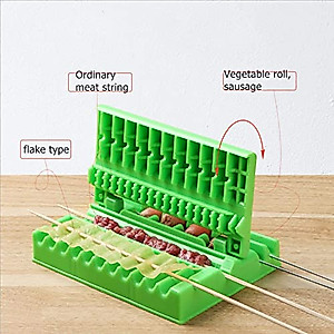 LUOY The New Multifunctional Kebab Tool can be reused Quickly Beef Meat Vegetable skewers Barbecue Tool Kitchen Gadgets