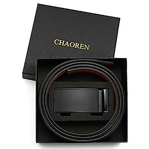 CHAOREN Leather Ratchet Belt Men - Customizable Fit, Effortless Style (35mm)