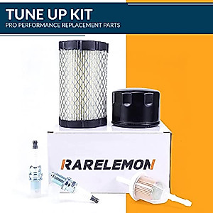 RARELEMON 796031 Air Filter Tune Up Kit, Compatible with Briggs and Stratton 591334 492932 696854; John Deere D100 D110 D125 D130; Husqvarna YTH22V46 YTH24V48 YTA22V46; Lawn Mower Oil Filter