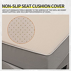 Lviden 7 Pieces PE Wicker Patio Furniture Set Outdoor Sectional Conversation Sofa Set with Liftable Storage Table, Non-Slip Cushions and Furniture Cover, Light Grey