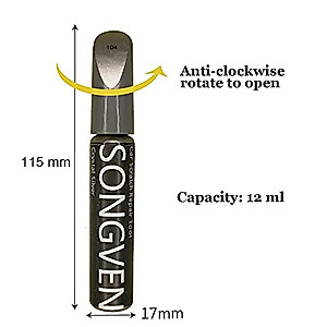 Car Touch Up Paint Pen Silver for Toyota CAMRY Auto Scratch Remover Pen 1D4 Auto Scratch Repair Kit for Deep Scratches Cars Scratch Repair Easy Repair (For Toyota CAMRY, Silver)