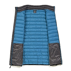 Little Donkey Andy Men's Lightweight Warm Puffer Vest Outdoor Sleeveless Jacket for Golf Hiking Casual Travel Steel Gray M