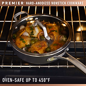 Calphalon Premier Hard-Anodized Nonstick 3.5-Quart Sauce Pan with Lid