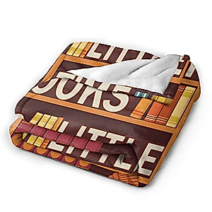 BUUGVIIL Book Lovers Gifts Blanket Reading Gift for Bookish Bookworms Book Lovers Club Librarian Throw Blankets Throws 50*60 in