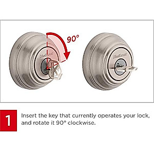 Kwikset 99800-123 Deadbolt, Satin Nickel
