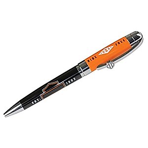 Harley-Davidson Ride Free Black Ink Pen w/Orange Gift Box - Orange HDL-20115