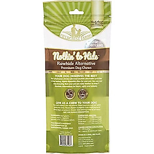 Fieldcrest Farms Nothing to Hide Natural Rawhide Alternative Twist Stix for Dogs - 3 Pack (30 Sticks) Premium Grade Easily Digestible Chews - Great for Dental Health (Chicken, Small Stix)