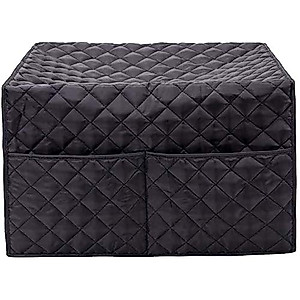 Convection Toaster Oven Cover,Smart Oven Dustproof Cover Large Size Cotton Quilted Kitchen Appliance Protector Storage Bag With 2 Accessary Pockets, Machine Washable CYFC40(only Cover)