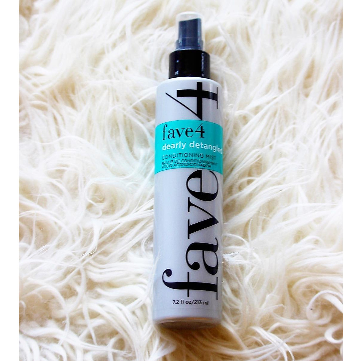 fave4 hair Dearly Detangled Leave In Conditioner & Detangler Spray, Silicone Free, 7.2 fl oz