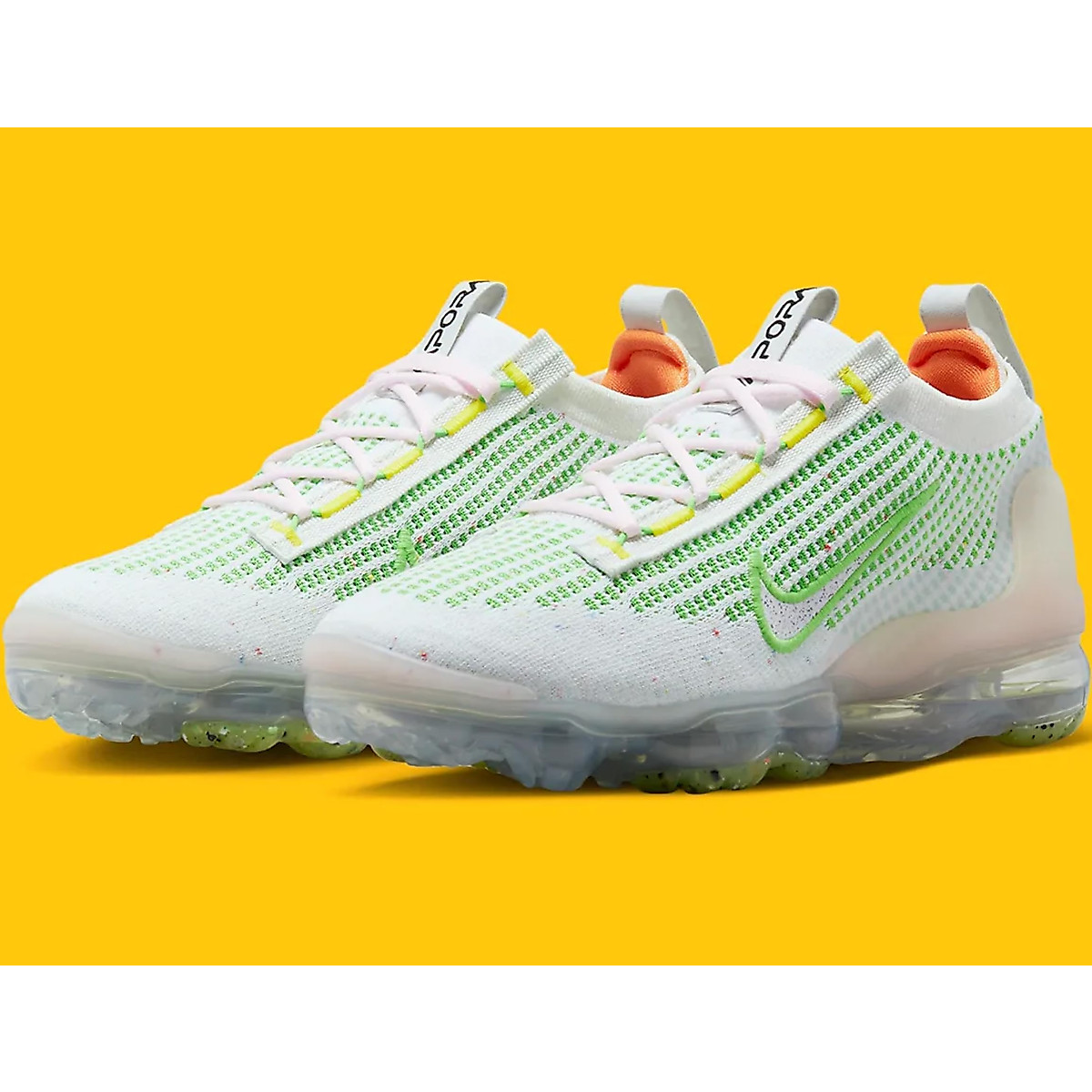 Nike Women's Air Vapormax 2021 FK Black/White-Metallic Silver (DC4112 002) - 10.5