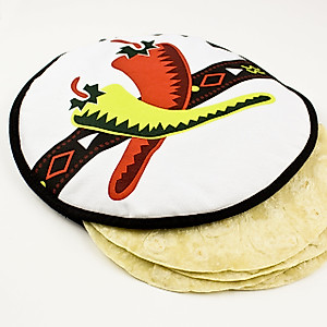 Zoie + Chloe Tortilla Warmer 12-Inch - Tortilla, Pita, Wrap, Naan, Pancake, Quesadillas, Flat Bread