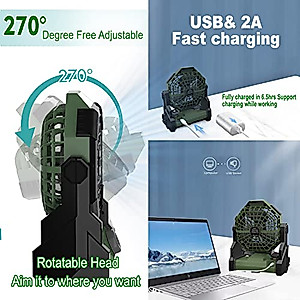 Battery Operated Fan-Outdoor Fan-Battery Fans Portable Rechargeable-Outside Fan