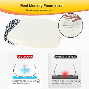 Sigmat Chair Cushion Washable Seat Cushion for Dining Room, Desk, Kitchen,Office 16"x16.5", 1 Pack, 2 Deers