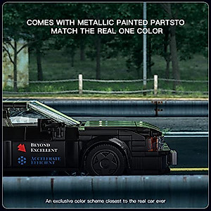 Mould King Initial D Car Nissan Skyline GTR32 Race Car Building Sets with Display Case, 27014 Collectible Speed Champion Car Building Blocks, Classic Race Car Building Kits for Adults Kids 8+(359PCS)