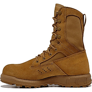 Belleville 510 MEF 8 Inch Ultralight Marine Corps Combat Boots for Men (EGA) - Certified USMC Coyote Brown Leather with High Traction Vibram Outsole, Berry Compliant, Coyote - 9 W