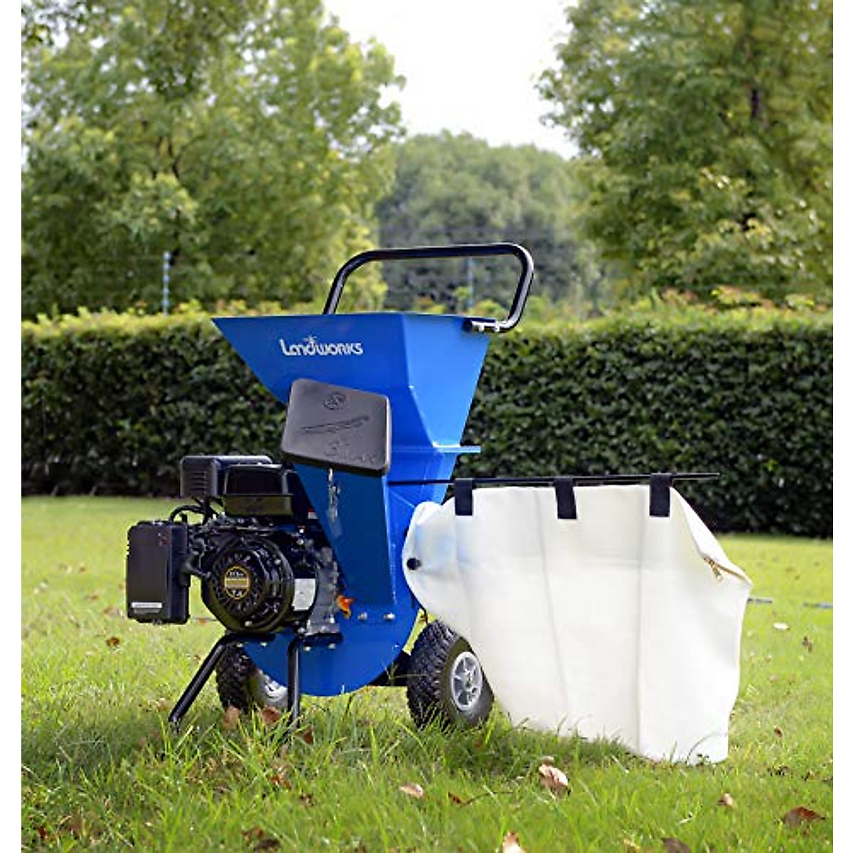 Universal Wood Chipper Shredder Mulcher Collection Discharge Bag Extra Large 24" Inch x 48" Inch Accessory For: GreatCircleUSA, Landworks, SuperHandy, Tazz & Earthquake (WOOD CHIPPER NOT INCLUDED)