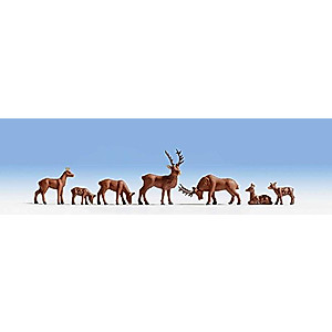 Walthers SceneMaster 6076 Wild Deer pkg(8)