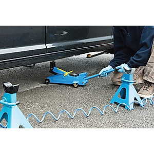 Silverline 633935 Hydraulic Trolley Jack 2 Tonne , Blue