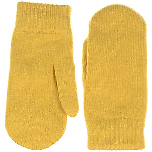 Be Your Own Style BYOS Unisex Winter Toasty Warm Solid & Glitter Fleece Lined Knit Mitten Gloves