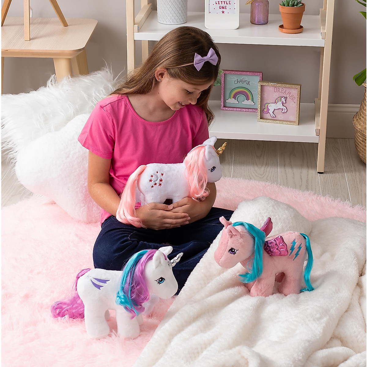 My Little Pony Unicorn and Pegasus Plush - Firefly - Collector Plushie, Retro Stuffed Toy Animal, Kid, Toddler, Girl, Boy, Mom, Birthday, Ages 3+