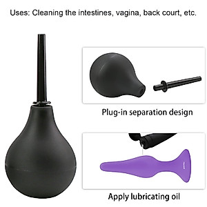 Anal Plug Sex Toys,HISIONLEE 5PCS Sex Anal Toys Silicone Butt Plug Training Kit for Adult Sex Toys & Games Women Male and Beginners (Purple)