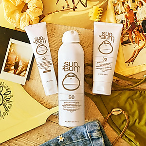 Sun Bum Mineral SPF 30 Sunscreen Body Lotion| Broad Spectrum Moisturizing Facial Sunblock with Vitamin E | Vegan and Hawaii 104 Act Compliant (Octinoxate & Oxybenzone Free) | Travel Friendly 3 oz