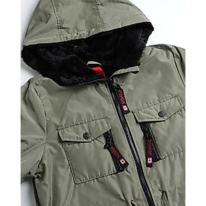 CANADA WEATHER GEAR Women's Winter Coat -Long Length Sherpa Lined Anorak Parka - Outerwear Windbreaker Jacket for Women, S-XL, Size Medium, Sage