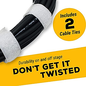 GLS Audio 50ft Mic Cable Patch Cords - XLR Male to XLR Female Black Microphone Cables - 50' Balanced Mike Snake Cord - SINGLE