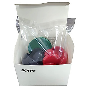 BQSPT Air Hockey Pucks and Paddles,Air Hockey Pushers and Pucks,Goal Handles Paddles Replacement Accessories for Game Tables (4 Striker 96mm with Pads, 8 Pucks 64mm Thick and Thin)