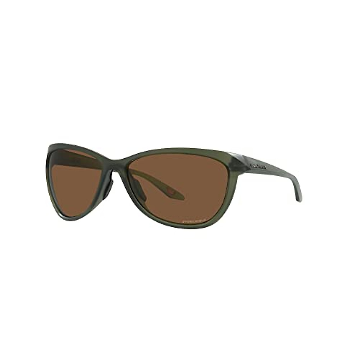 Oakley Women's OO9222 Pasque Aviator Sunglasses, Matte Olive Ink/Prizm Bronze, 60 mm