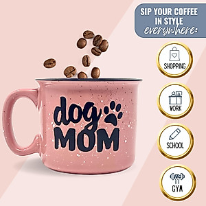 Cute Funny Coffee Mug for Dog Lovers - Dog Mom, Dog Dad, Fur Mama - Unique Fun Gifts for Her, Dad, Mom, Sister, Teacher, Coworkers - Coffee Cups & Mugs with Quotes