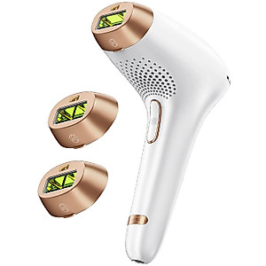 COSBEAUTY At-Home IPL Hair Removal for Women and Men, Painless Laser Permanent Hair Removal Device, FDA Cleared, At Home Use for Armpits Back Legs Arms Face Bikini Line,3 Treatments Heads