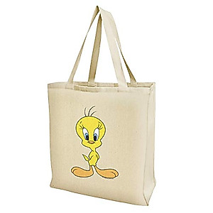Looney Tunes Tweety Bird Grocery Travel Reusable Tote Bag