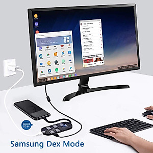 USB C Hubs Dock Transparent Adapter for Apple iPad Pro 2018, Type C Hub Dock with HDMI 4K 3 USB SD/TF Card Reader and PD Charging Ports,Compatible with Samsung DeX Galaxy/Nintendo Switch/MacBook