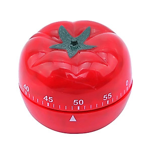 Chironal 1Pcs Fashion Cartoon Kitchen Timer Different Shape Creative Reminders (Tomato)