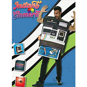 AERO ARMOR Funny Instant Camera Costumes Halloween Costume for Adult Unisex Skull Print Outfit One Size Fits All