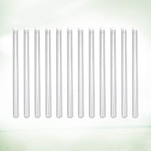 SUPVOX Clear Organizer Box 30pcs Clear Plastic Needles Storage Tubes Sewing Needle Container Holder Organizer with Cap (25 x 1cm Clear Container