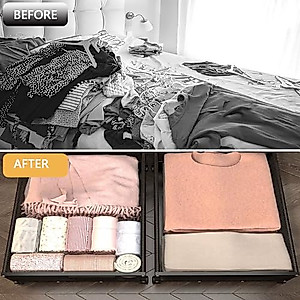 Mulyric Under Bed Storage with Wheels, Rolling Underbed Storage Container Bins with Lids, Large Space-Saving Uner Bed Storage Box Drawer Organizer for Shoes and Clothes (2-Pack)