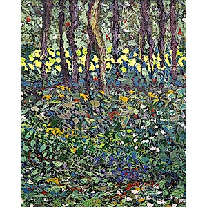 Magic Forest by Maracella Hirschy of the Miramontes, Original Acrylic on Linen, 20" x 16"