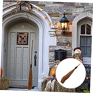 2 Pcs Halloween Broom Halloween Witch Broom Props Housekeeping Cleaning Tool Retractable Broom Portable Kids Halloween Costume Halloween Witch Besom Party Supplies Child Aldult