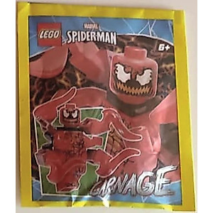 LEGO Superheroes: Carnage Minifigure with Appendages and Red Cape