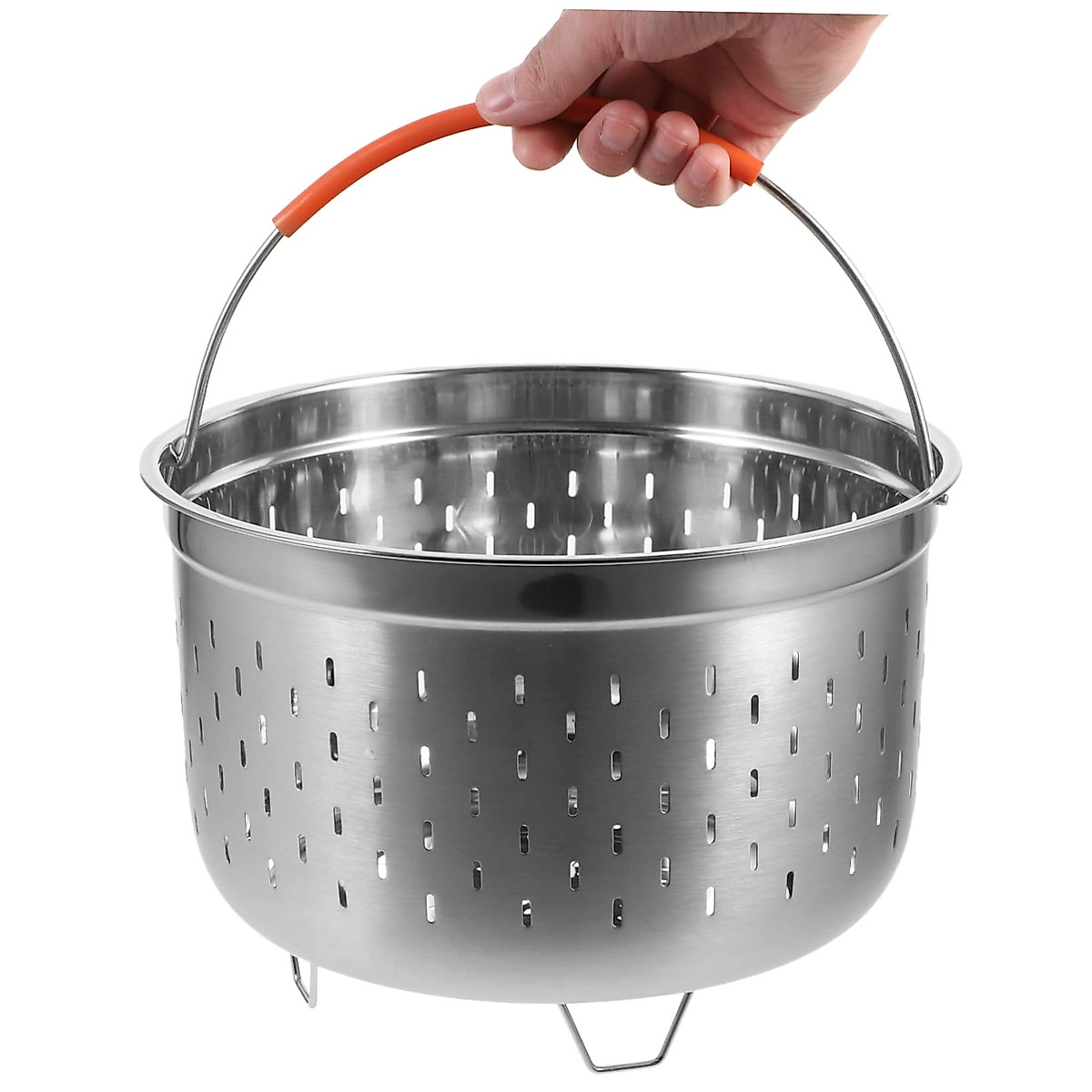 TIDTALEO stainless steel rice steamer sticky rice cooker basket rice cooker steamer basket steam insert basket stainless steel steamer pot steamer insert for pot silicone Metal liner