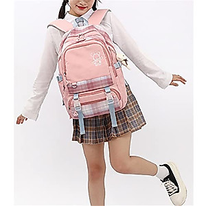 School Backpack for Women, Travel Laptop Backpack Daypack Bookbag Large-capacity Lightweight Waterproof Bookbag