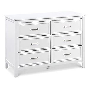 DaVinci Charlie 6-Drawer Double Dresser in White