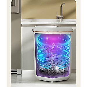 CARTBAE 5.2 Gallon Large Capacity Intelligent Sensing Trash Can Sturdy and Durable Trash Bin Fully Sealed Bathroom Kitchen Bedroom GarbageCan