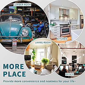 HCY 4-Tier Wire Shelving Unit Storage Shelves Shelf Organizer 54inx36inx14in Heavy Duty Metal Rack NSF Height Adjustable for Laundry Bathroom Kitchen Garage Pantry Organization(Black)