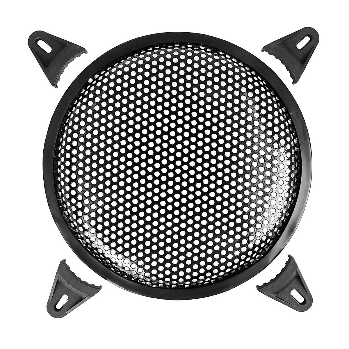 X AUTOHAUX 8 Inch Car Audio Speaker Sub Woofer Subwoofer Metal Black Waffle Grill Cover Protector Universal
