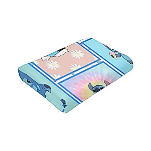 Cute Blue Alien Throw Blankets Warm Soft Blankets for Sofa, Bed, Couch, Sofa, Travel and Outdoor, Camping 50x60 Inch