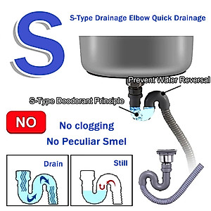 Outdoor Utility Sink,Free Standing Stainless Steel Laundry Tub, Single Bowl Portable Washing Hand Basin Station,with Cleaning Table&Storage Shelves for Garage, Restaurant, Kitchen,Camping, Backyard(Do